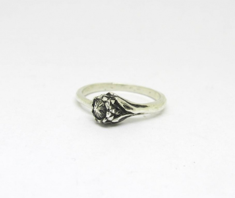 Sterling Silver Small Protea Stack Ring | Goldfish Jewellery Design Studio