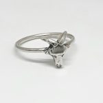Sterling Silver Taurus Stack Ring | Goldfish Jewellery Design Studio